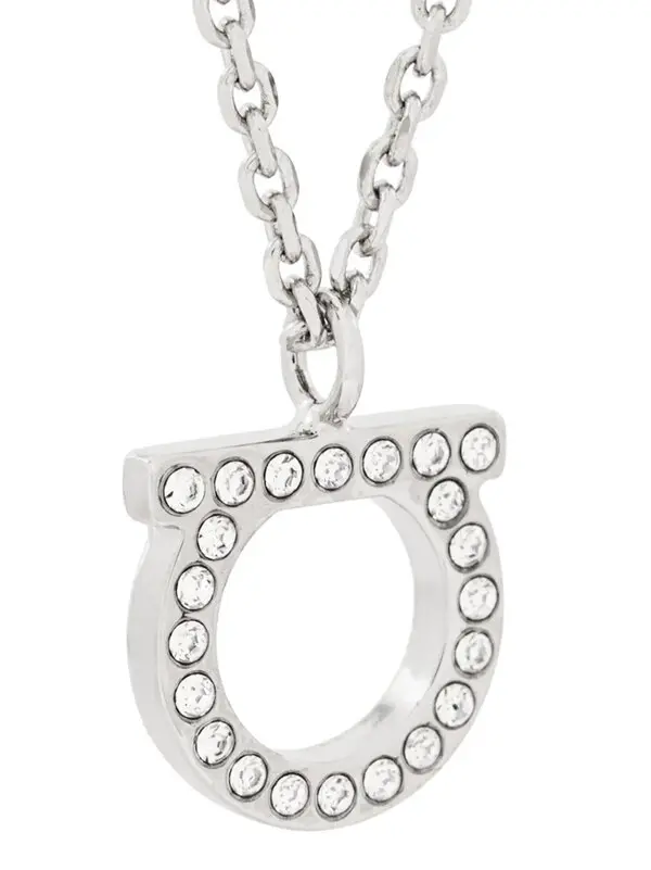 FERRAGAMO Gancini Strass' Necklace