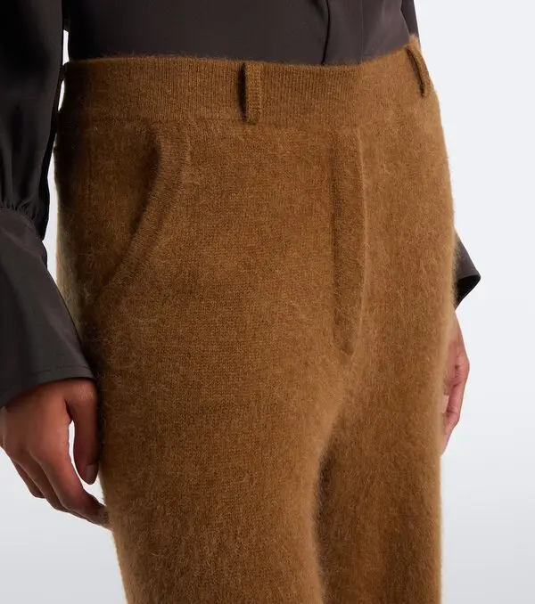 Dorothee Schumacher Fluffy Statements Wool-blend Wide-leg Pants