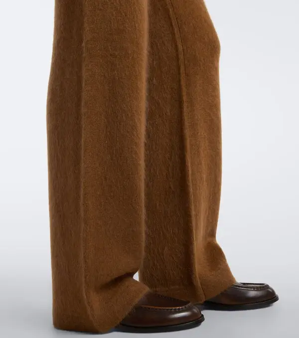 Dorothee Schumacher Fluffy Statements Wool-blend Wide-leg Pants
