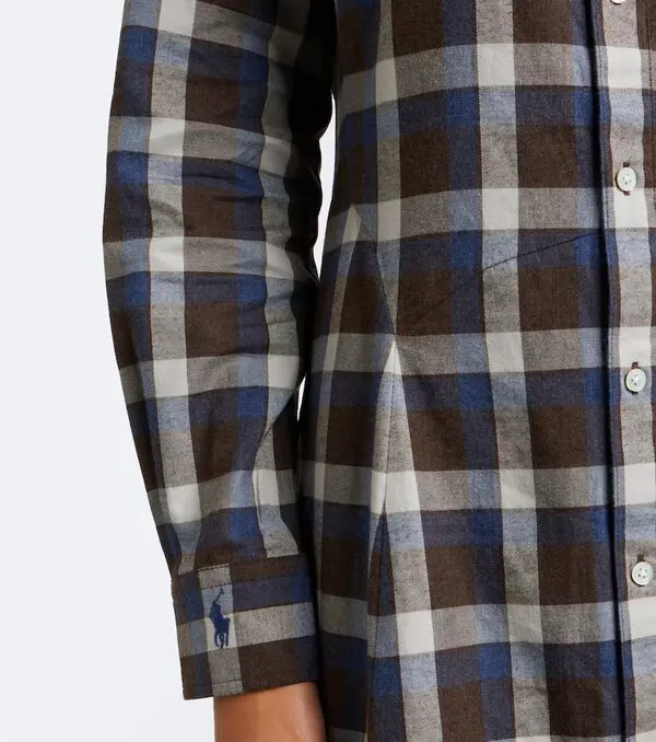 Polo Ralph Lauren Plaid Cotton Twill Shirt Dress