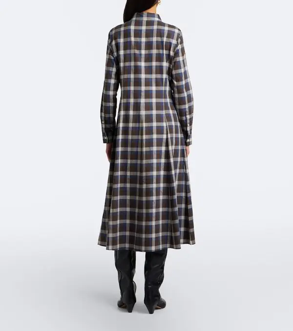 Polo Ralph Lauren Plaid Cotton Twill Shirt Dress