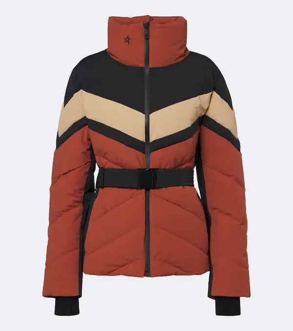 Perfect Moment Jg Belted Down Ski Jacket - Multicoloured