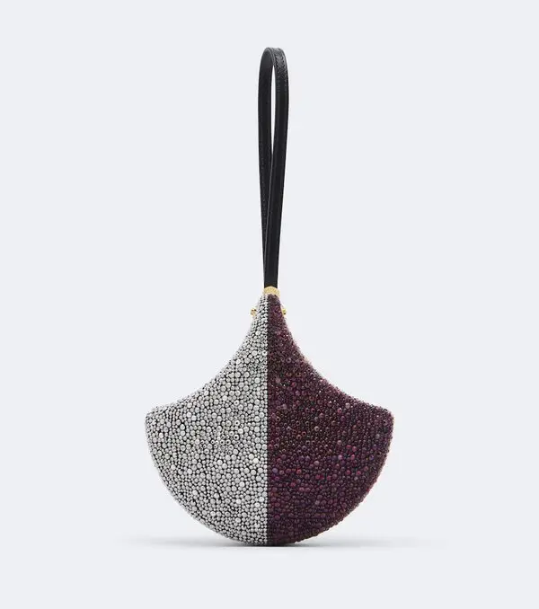 BVLGARI Ginkgo Crystal-embellished Clutch - Multicoloured
