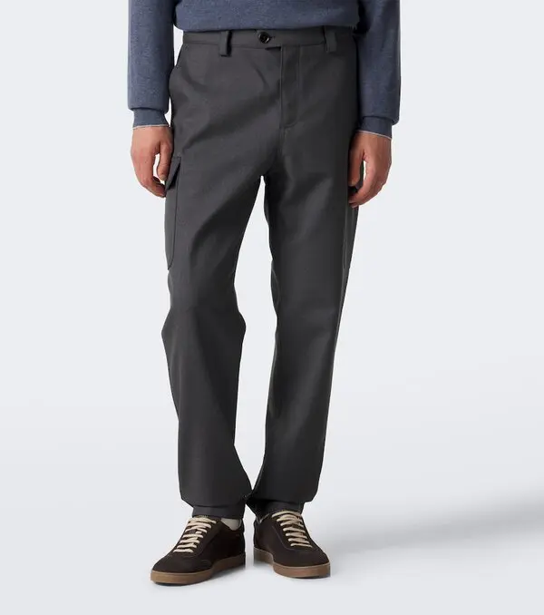 Brunello Cucinelli Wool Straight Pants