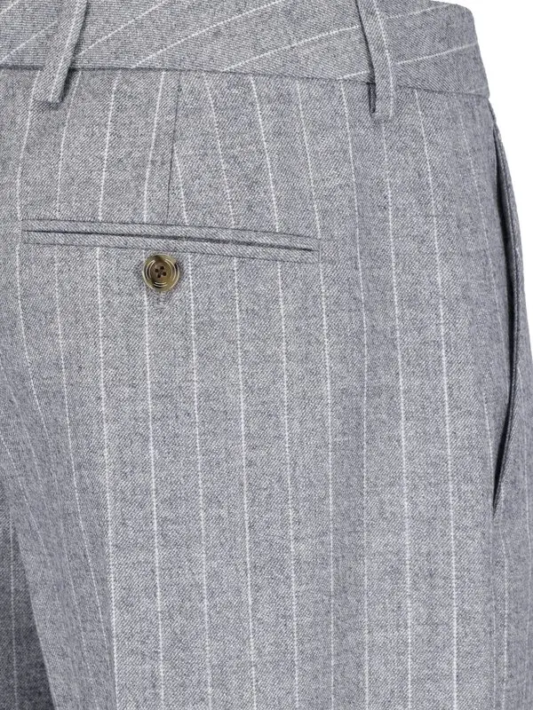 LARDINI Tailored Trousers In Virgin Wool