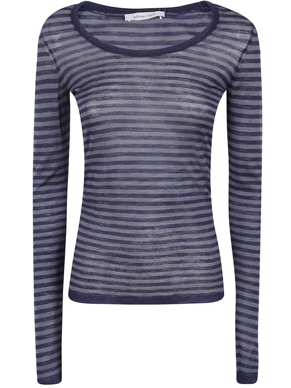 Paloma Wool Sweater Striped "garul - Gray
