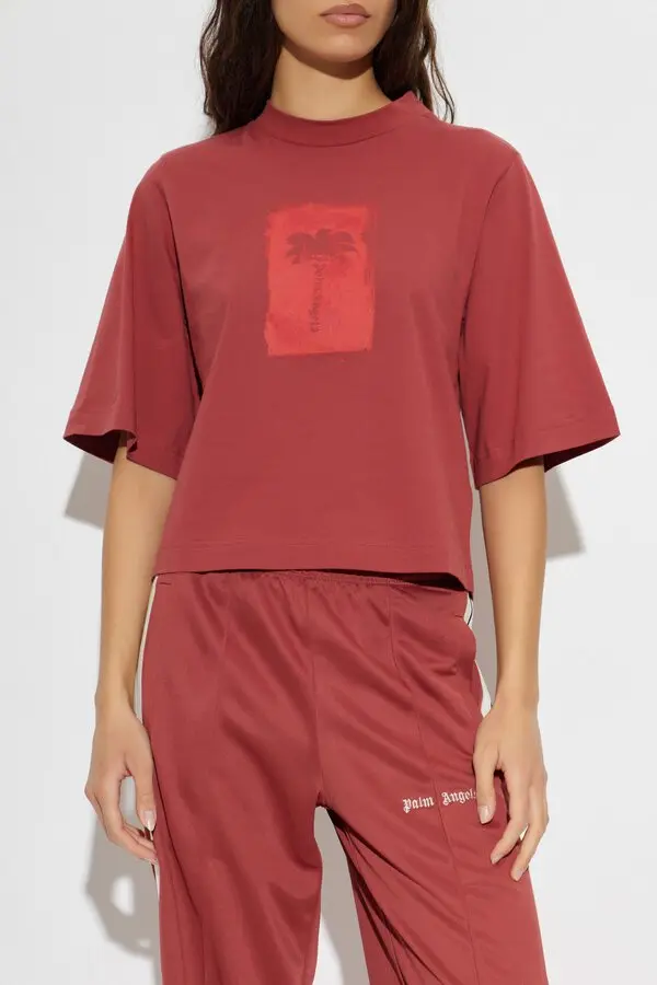 Palm Angels Cotton T-shirt With Print