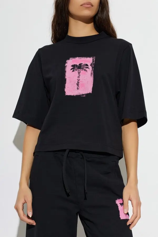 Palm Angels Printed Cotton T-shirt