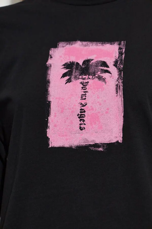 Palm Angels Printed Cotton T-shirt