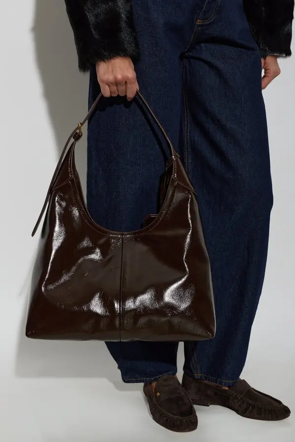 Marc Jacobs Leather Shoulder Bag With Logo