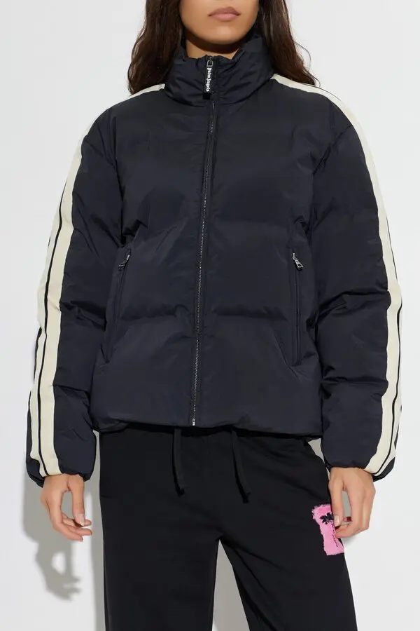 Palm Angels Padded Jacket With A Stand-up Collar