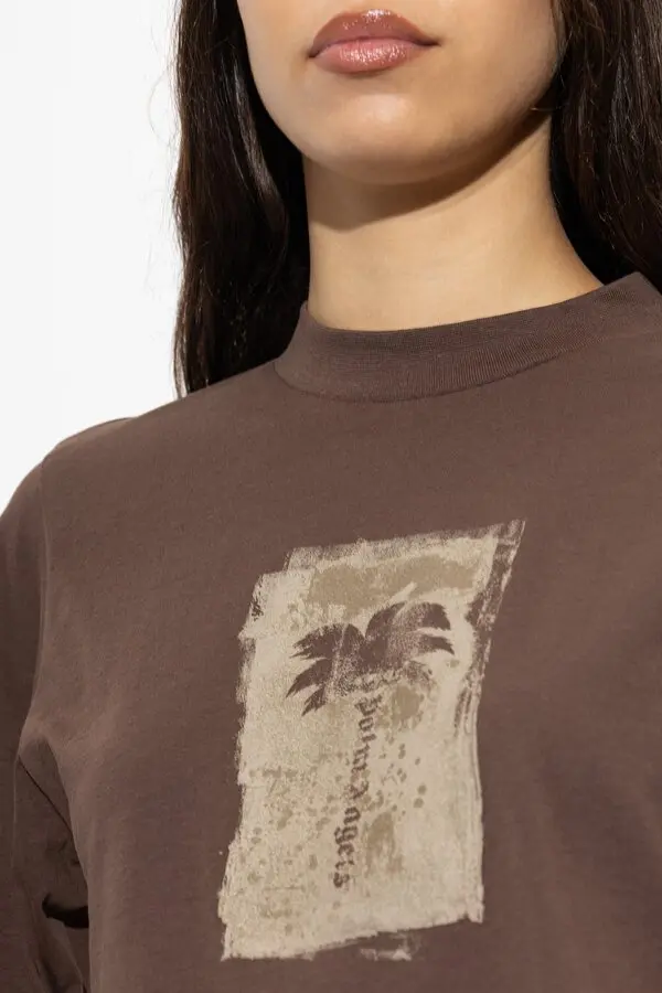 Palm Angels Printed Cotton T-shirt