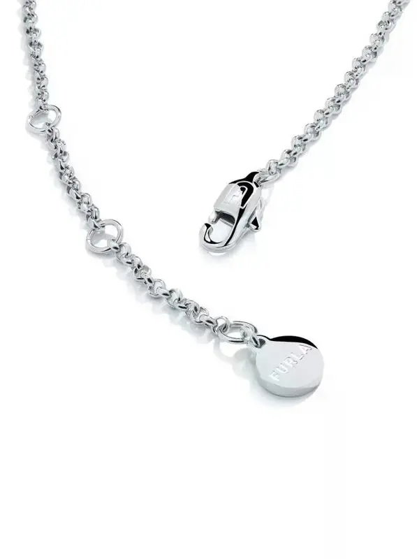 Furla Arch-logo Crystal-embellished Necklace