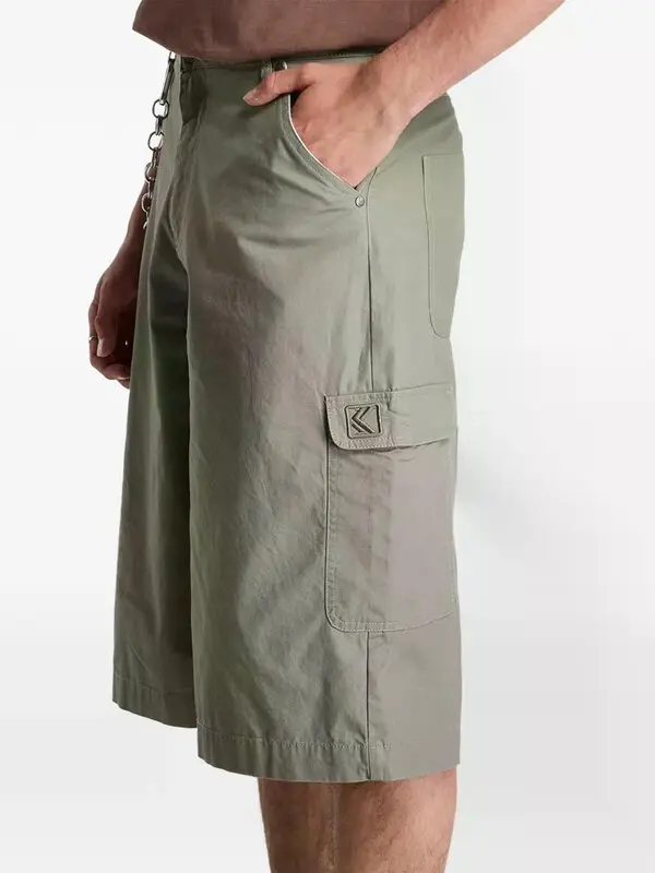 KARL KANI Logo-embroidered Cargo Shorts