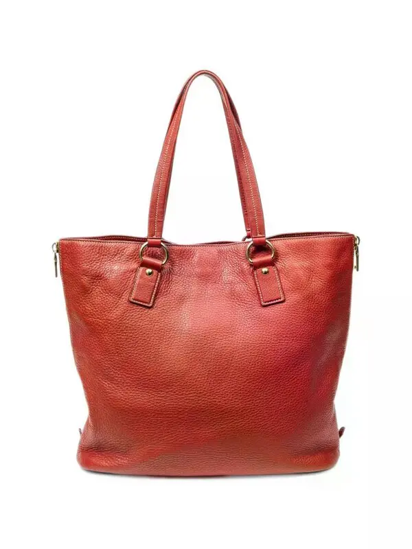 Prada Large Vitello Daino Side-zip Tote Bag