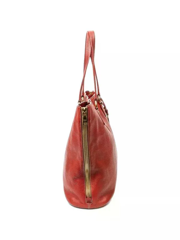 Prada Large Vitello Daino Side-zip Tote Bag