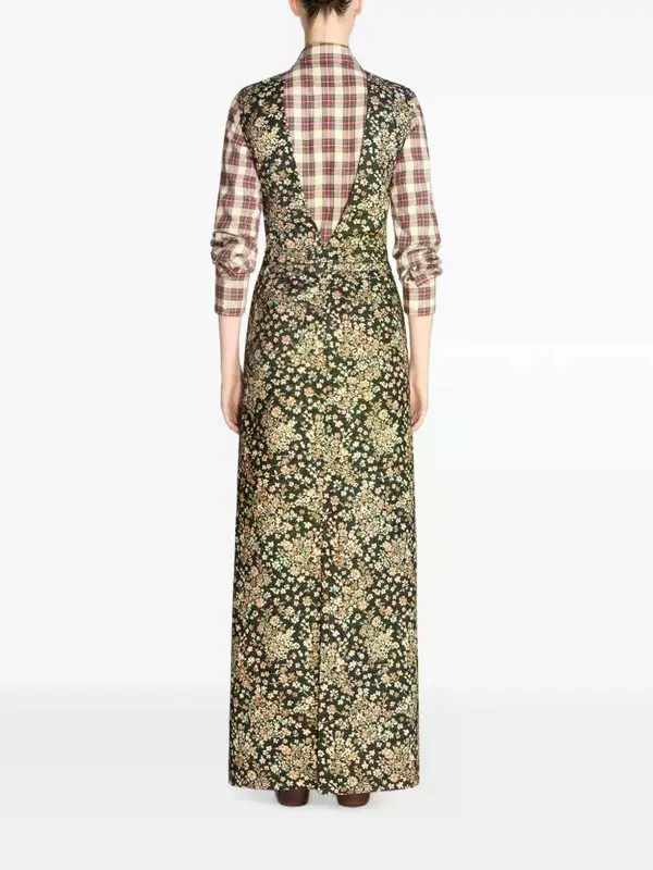 Dries Van Noten Floral-print Slitted Dress