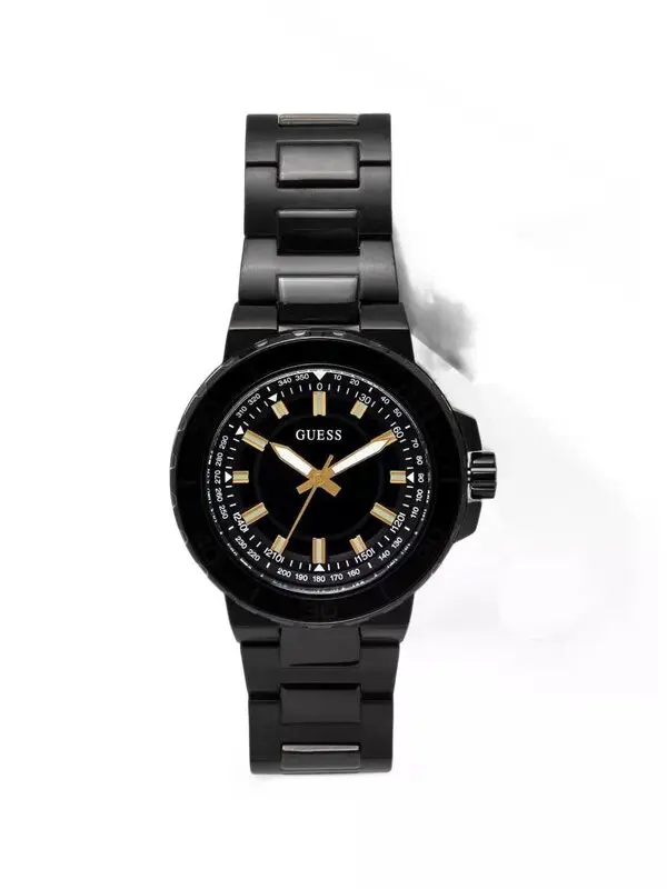Guess Round-face 44mm Watch - Black