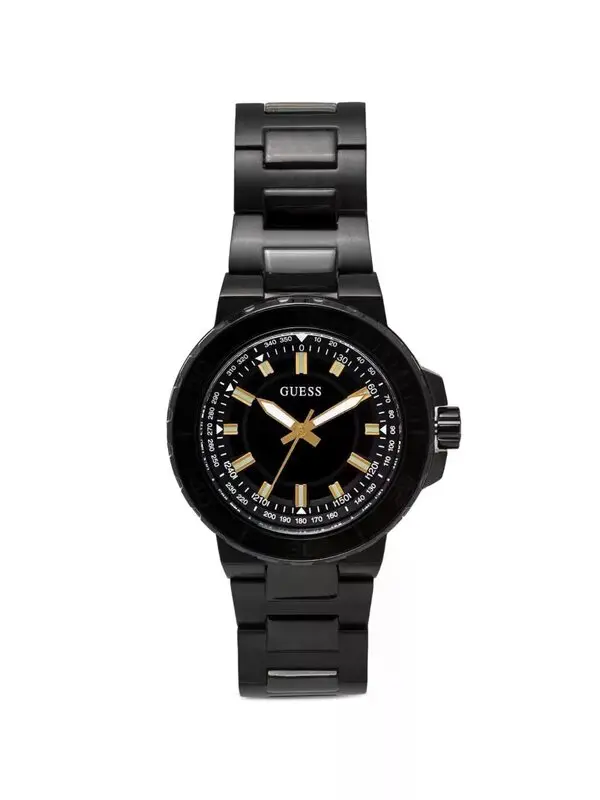 Guess Round-face 44mm Watch - Black