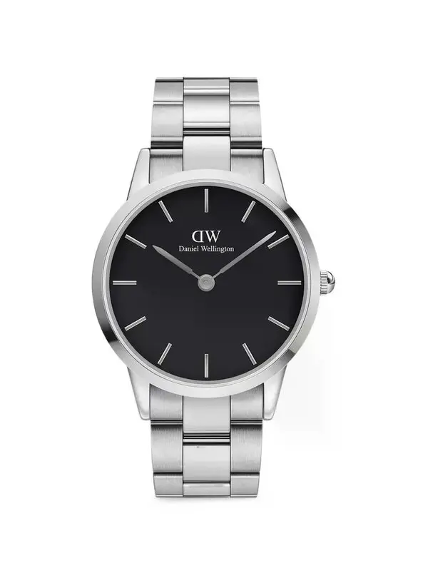 DANIEL WELLINGTON Iconic Link 40mm Watch - Black