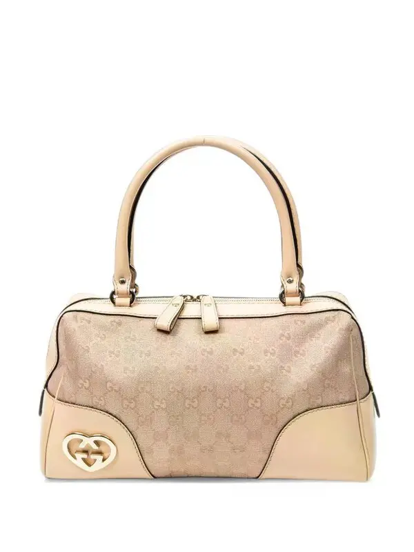 Gucci Boston Lovely Heart Shoulder Bag - Neutrals