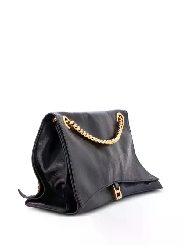 Balenciaga Crush Chain Flap Bag Leather Large Shoulder Bag