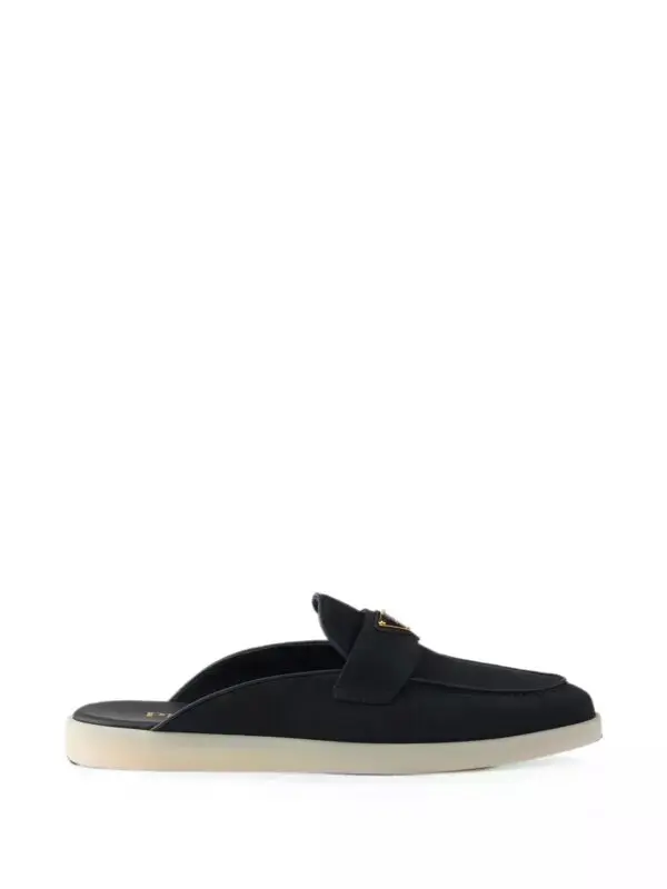 Prada Nubuck Mules - Blue