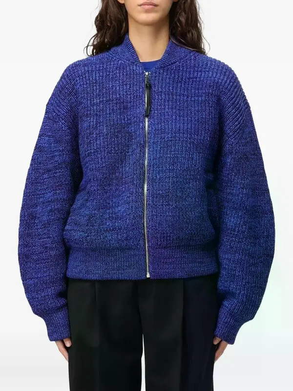 TELA Zip-up Knit Cardigan