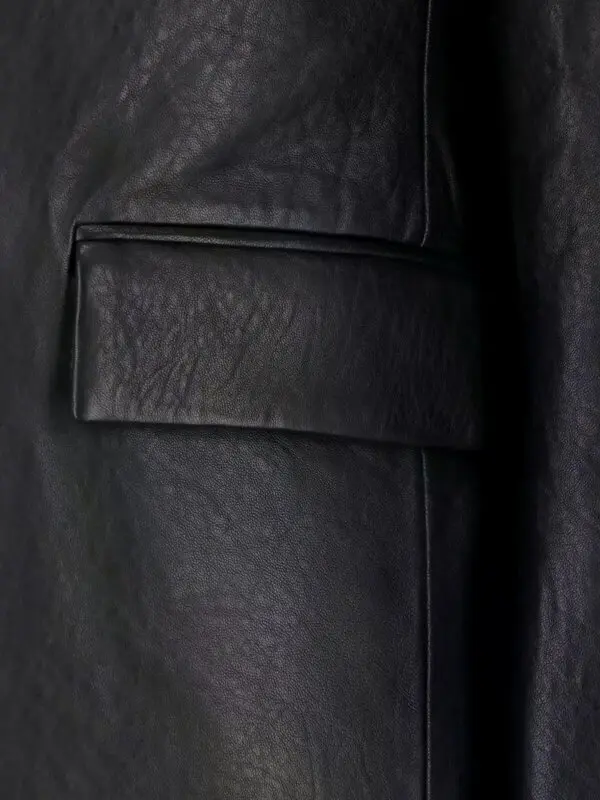 TONYWACK Button-up Leather Jacket
