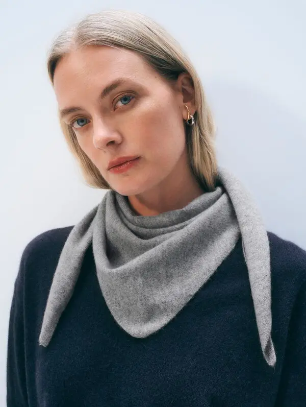 WHITE & WARREN Cashmere Neckerchief