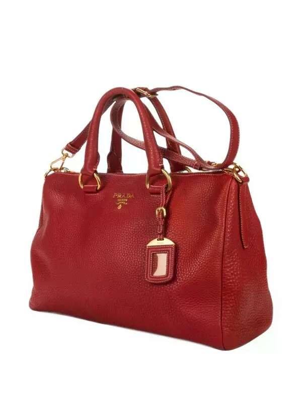 Prada Boston Leather Tote Bag