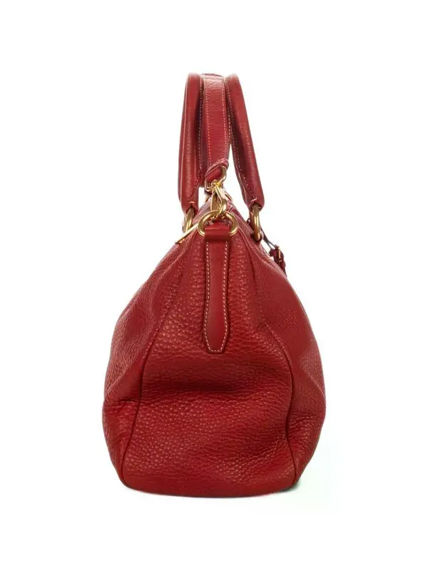 Prada Boston Leather Tote Bag