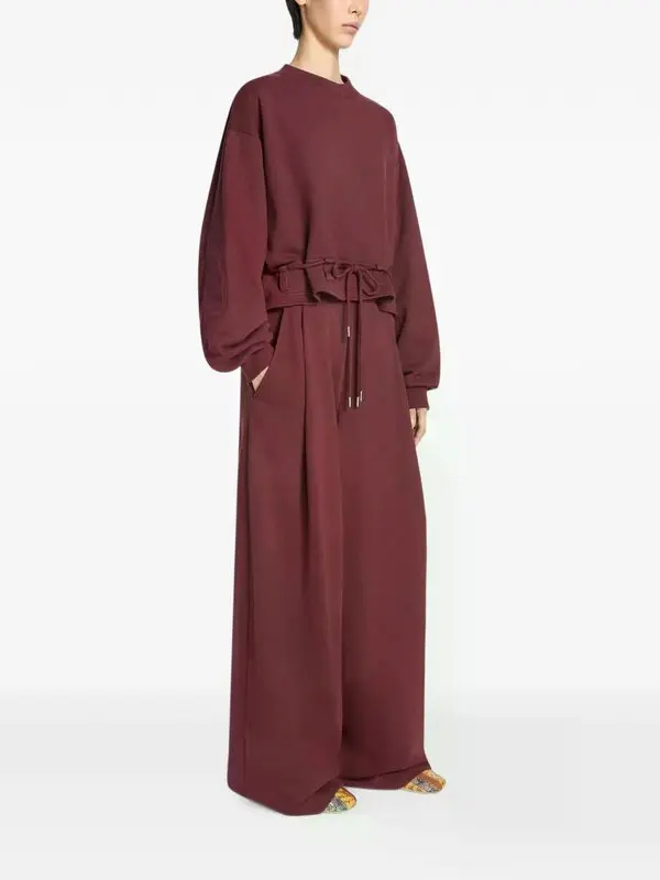 Dries Van Noten Loose Cotton Sweatpants