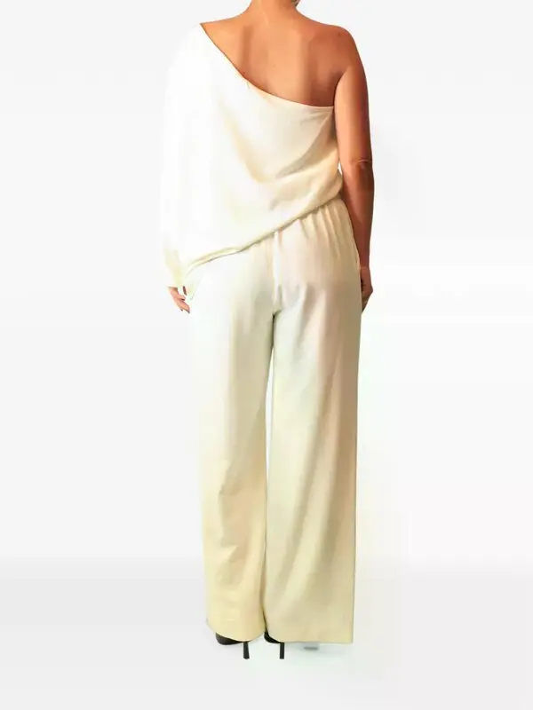 Halston One-shoulder Jumpsuit