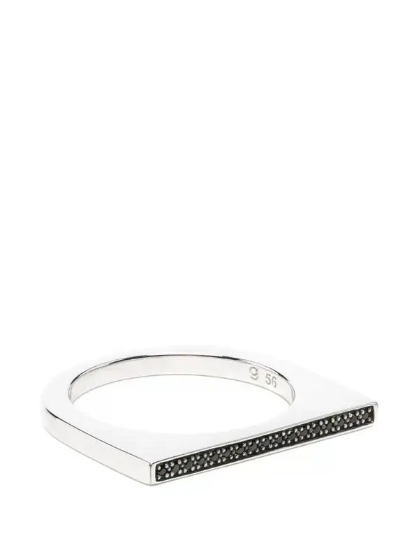 Tom Wood Sleek Spinel Ring - Silver