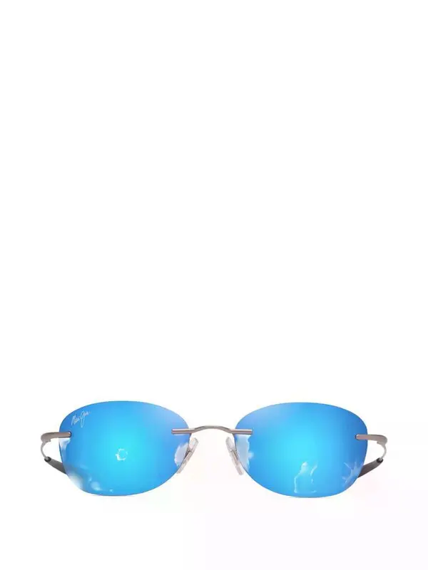Maui Jim Kanaio Coast Oval-frame Sunglasses - Silver