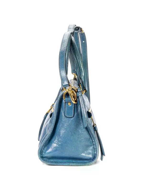 Miu Miu Front Zip-pocket Leather Tote Bag