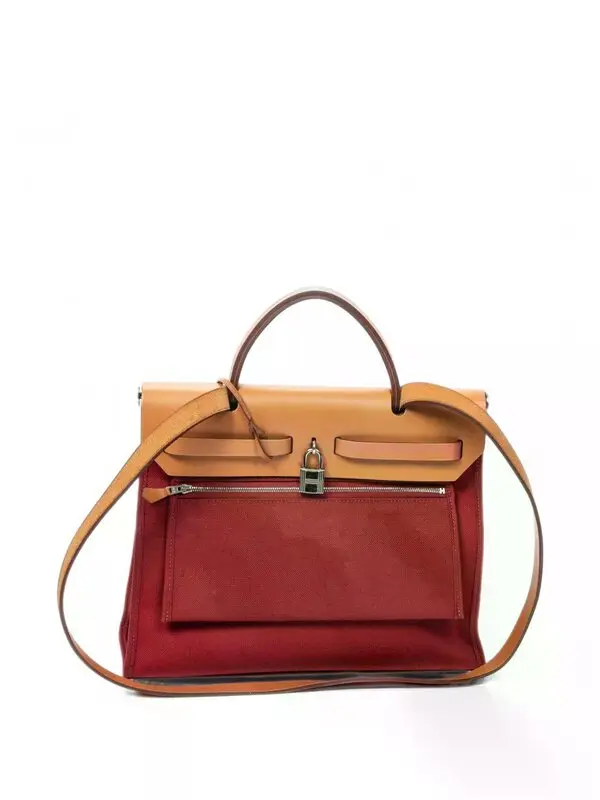 Hermès Pm Herbag Zip Canvas Tote Bag