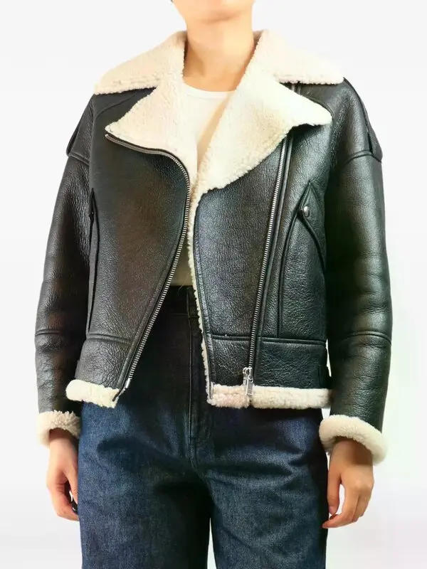 YVES SALOMON Shearling Biker Jacket