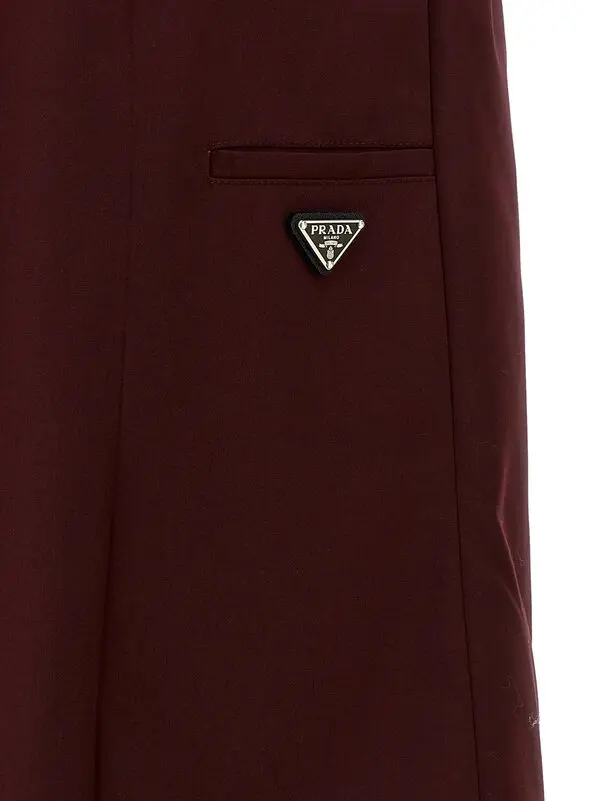 Prada Double Layer Elastic Skirt