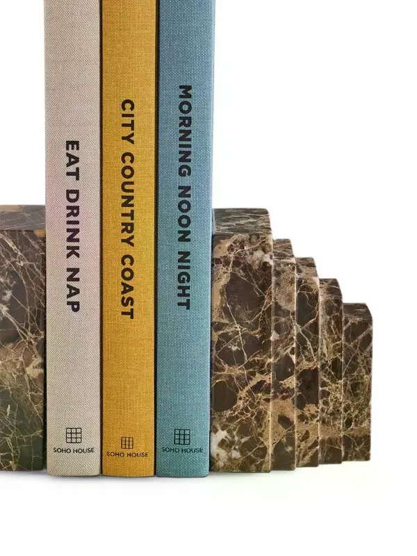 SOHO HOME Lola Marble Bookends Set