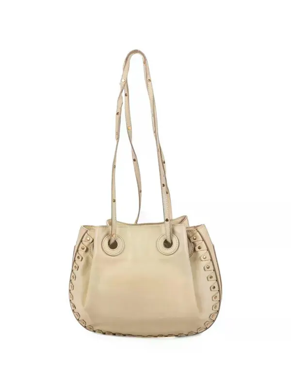 Chloé Studded Drawstring-strap Crossbody Bag - Neutrals