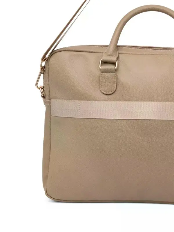 Guess Logo-plaque Laptop Bag - Neutrals