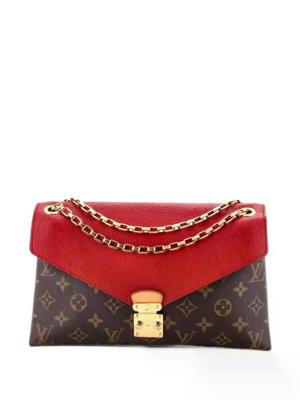 LOUIS VUITTON Pallas Chain Monogram Canvas And Calfskin Shoulder Bag