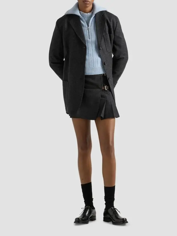 Prada Cashmere Polo Sweater - Blue