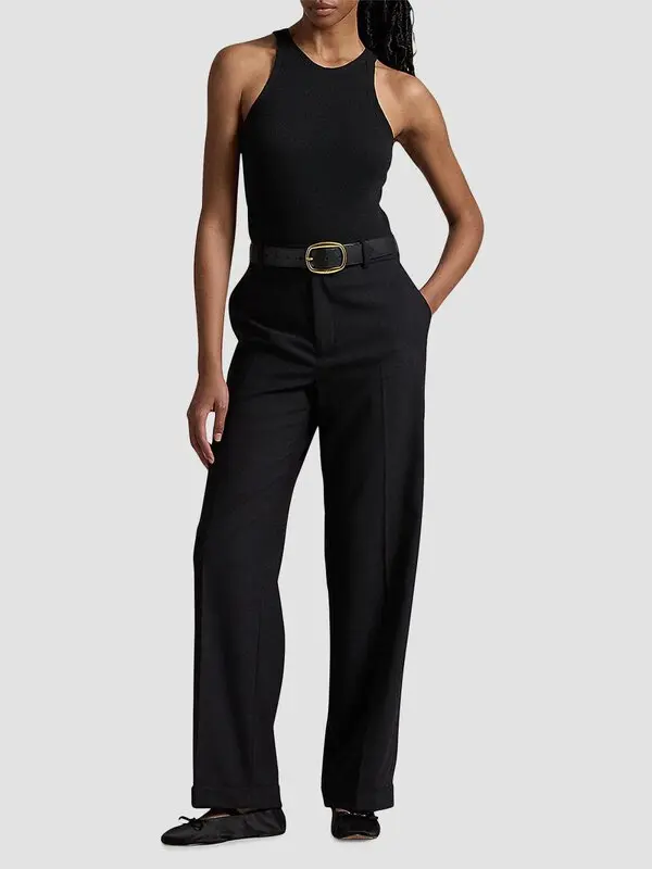 Polo Ralph Lauren Wool Faille Straight-leg Trousers
