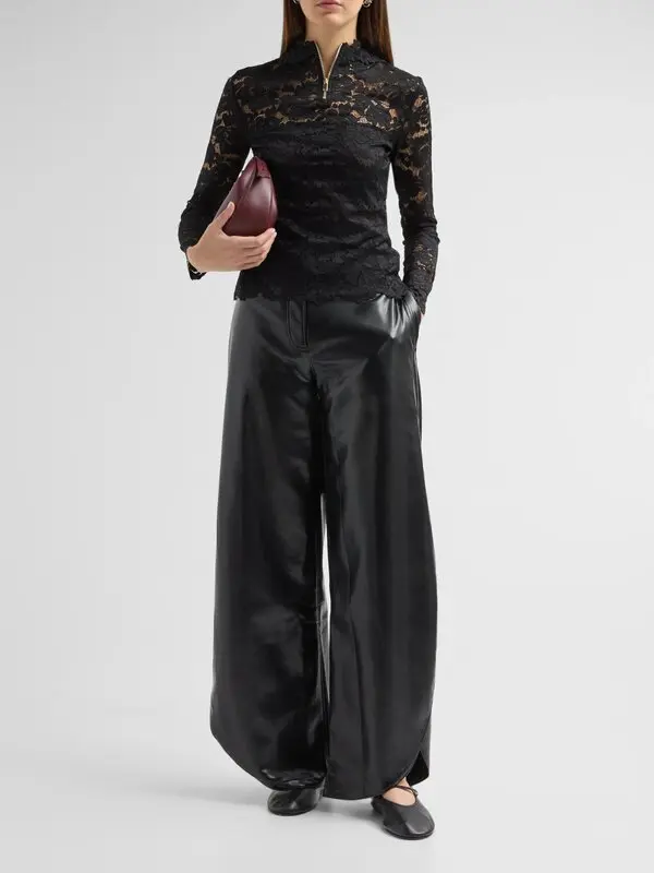 Generation Love Keiko Faux-leather Barrel-leg Pants