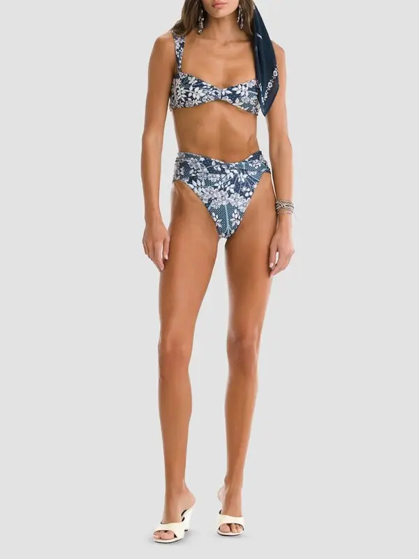Agua Bendita Lily Glazia Embellished Bikini Bottom