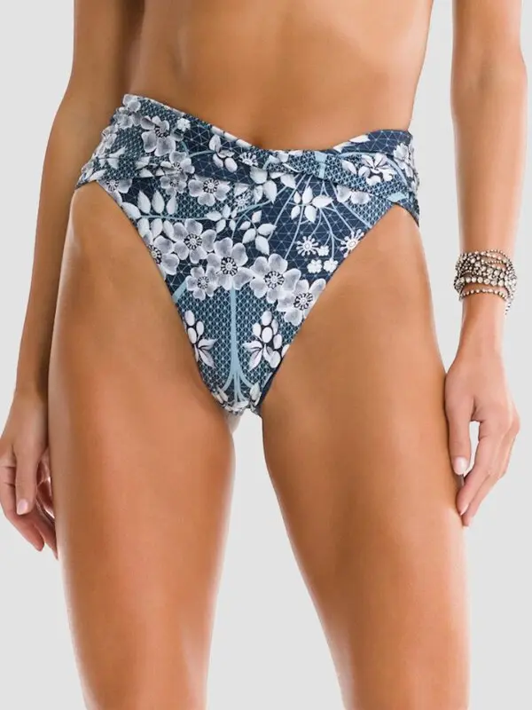 Agua Bendita Lily Glazia Embellished Bikini Bottom