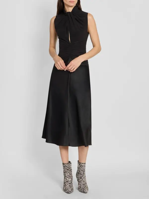 Isabel Marant Étoile Delfi Ruched-waist Silk Midi Dress